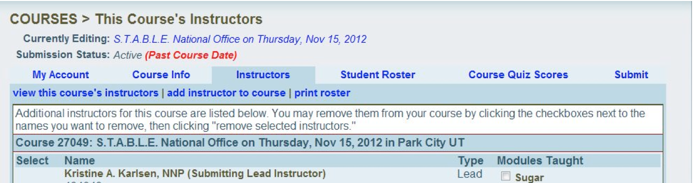 6th Edition (© 2013) Learner Course Rules – The S.T.A.B.L.E. Program